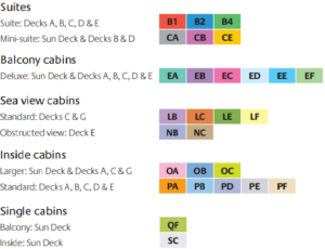 Arcadia Deck Plans | Bolsover Cruise Club